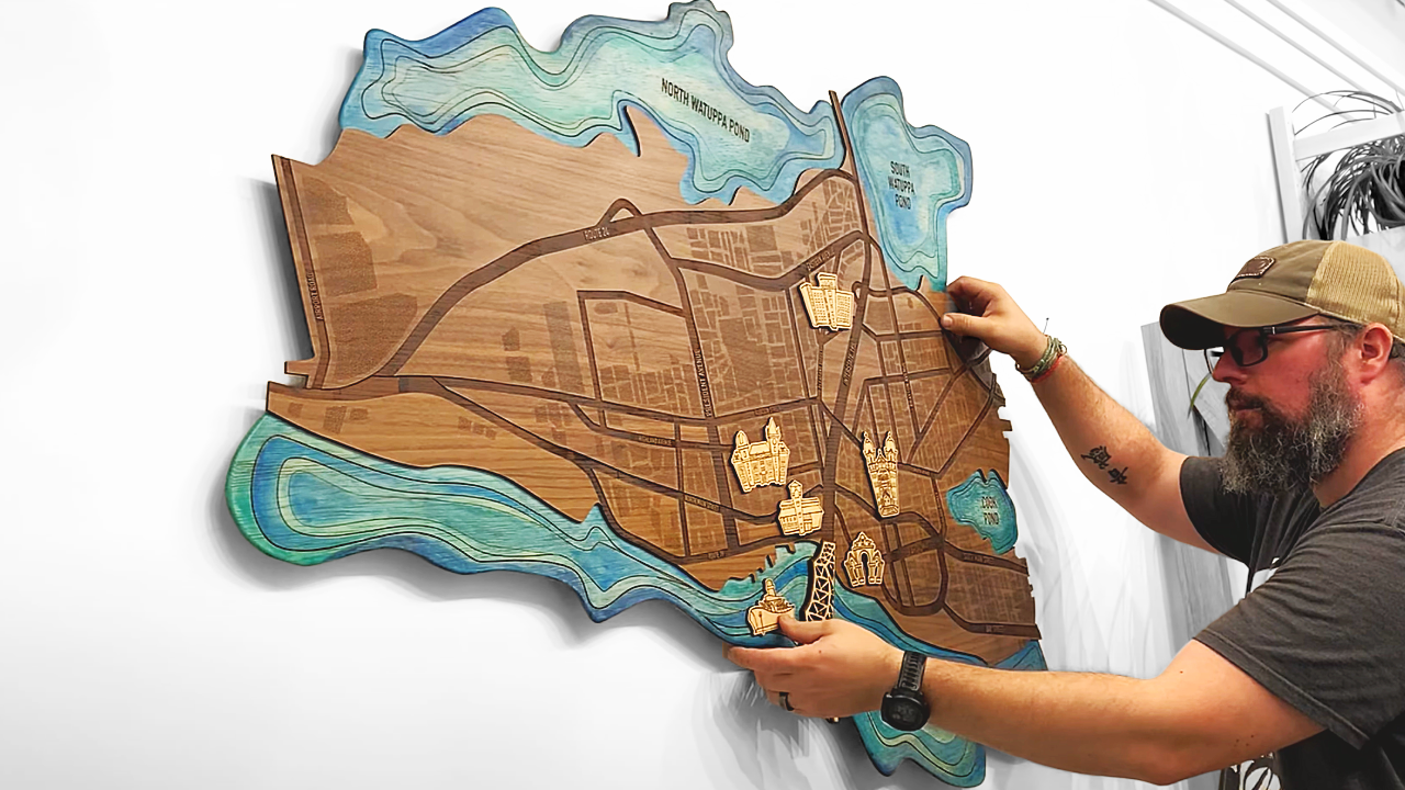 Creating a Giant Laser Cut, Engraved & Watercolor Wood Map – The New ...